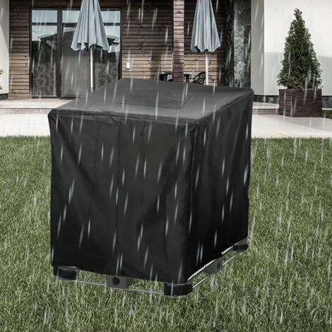 IBC Tote Cover,Black Water Tank Rainwater Tank Cover,420D Heavy Duty ...