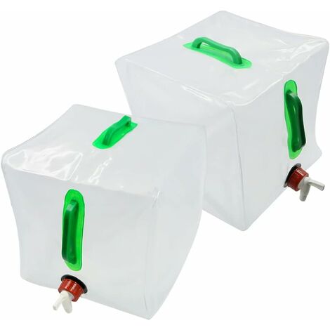 20L collapsible water container, hygienic transparent PVC water bag for ...