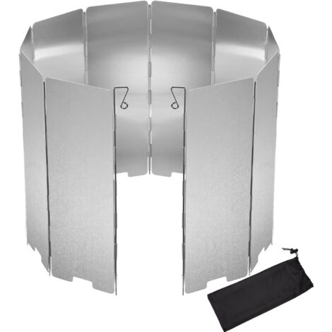 Stove Wind Shield 10 Plates Foldable Aluminum Camping Wind Shield ...