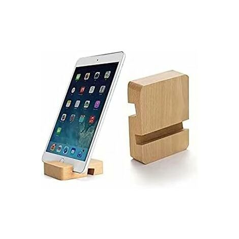 Wooden Double Slot Mobile Phone Desktop Holder,Portable Desktop Mobile ...