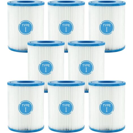 Swimming Pool Filter Cartridges Type I for Bestway Size I Swimming Pool ...