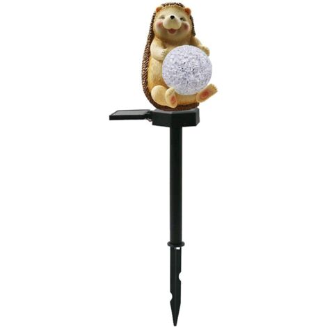 LED Solar Ground Light Cute Hedgehog Garden Lamp with Light Ball ...