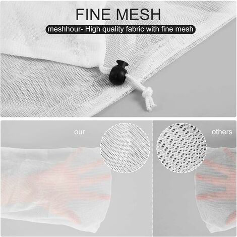 30x23cm Pool Vacuum Filter Bag, 6 Pieces Fine Mesh Filter Bags Swimming ...