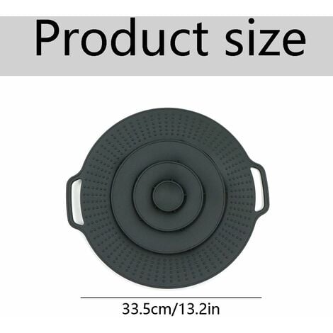 Spill Proof Silicone Lid - Heat Resistant, Silicone Boil Protection ...