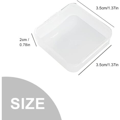Clear Plastic Box,18 Pack Mini Storage Box,Small Storage Box,Small ...