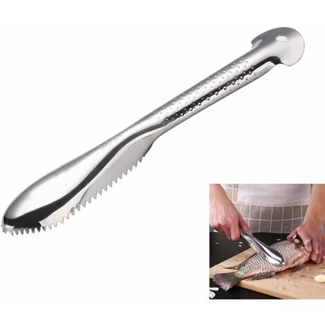 Fish Scale Scraper, 304 Stainless Steel Fish Scaler, Remove Fish Scales, Fish Knife Scraper (28 ...
