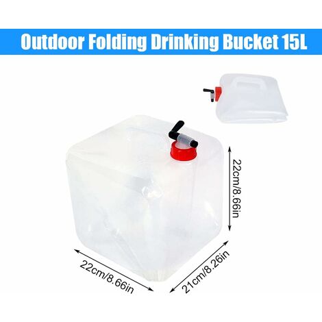 Collapsible Water Canisters, 15L Drinking Water Canister, Canister with ...