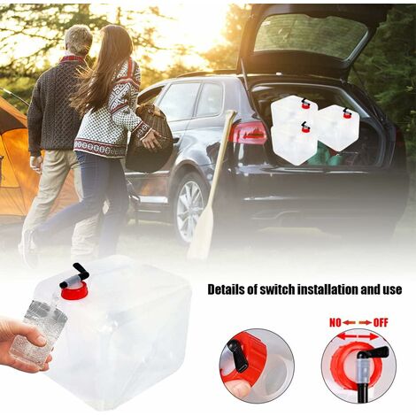 Collapsible Water Canisters, 15L Drinking Water Canister, Canister with ...