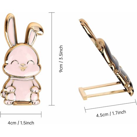 4 Pack Rabbit Foldable Mobile Phone Stand, Foldable Bunny, Cute Rabbit ...
