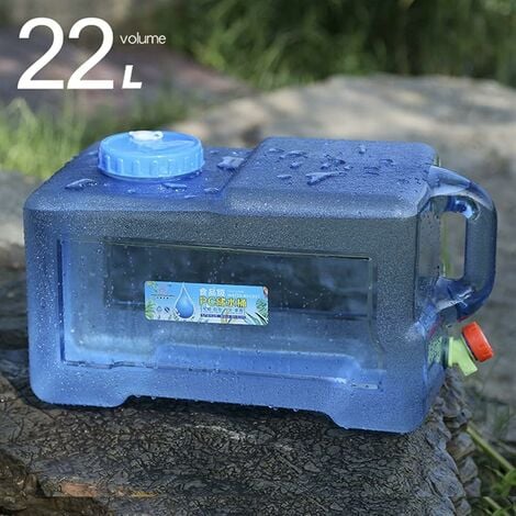 22L Camping Car Water Tank, Portable Water Canister with Handle, Food ...