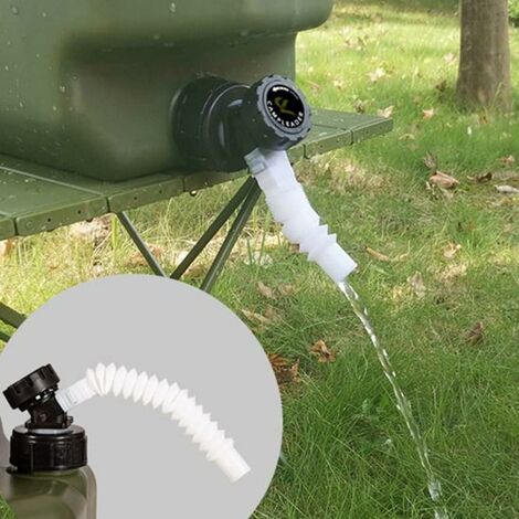Water Container with Faucet, Camping Outdoor Water Tank Portable Water ...