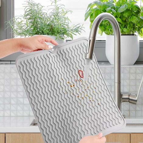 Silicone Drying Mat Eco-Friendly Heat Resistant Non-Slip Dish Drying ...