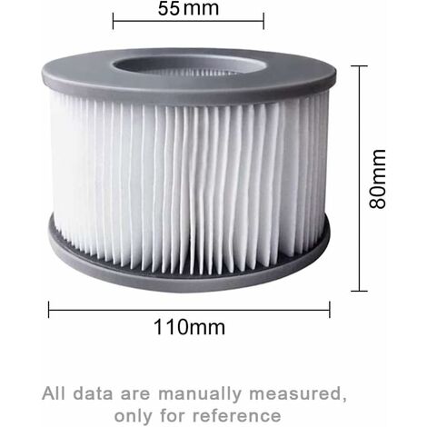 4pcs Hot Tub Filters for MSpa Inflatable Pools, Filter Cartridge Pump ...
