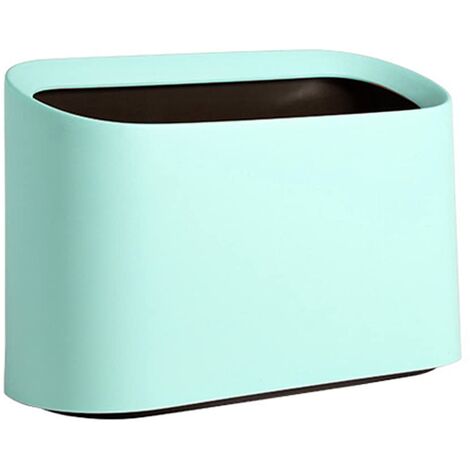 Mini Table Trash Can, 1.5L Makeup Trash Can, Small Plastic Bathroom ...
