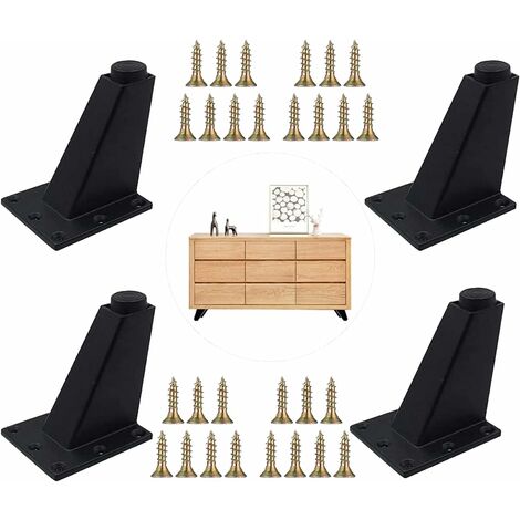 4 Pieces Adjustable Feet Furniture Legs Kitchen Legs Worktop Bar TV ...