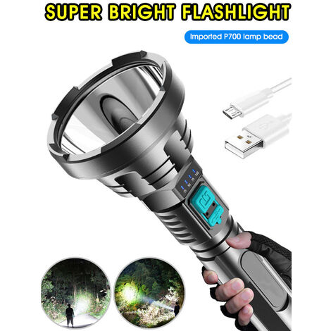 Rechargeable LED Bright Flashlights Tactical Flashlights