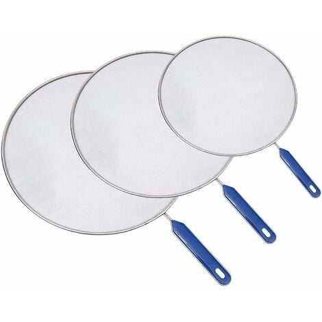 3PCS Splatter Proof Lid, Stainless Steel Splatter Guard, Splatter Proof ...