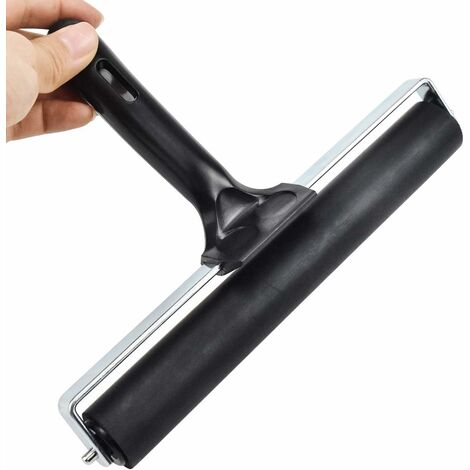 Ink Roller, 20cm Rigid Rubber Roller, Rubber Brayer Roller, Pressure ...