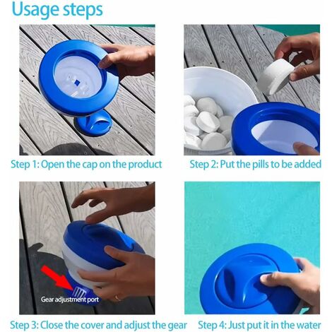 Floating Pool Dispenser, Automatic Chlorine Doser, Chlorine Dispenser ...