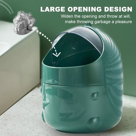 Mini Trash Can, Small Trash Can, Table Trash Can with Lid, Small ...