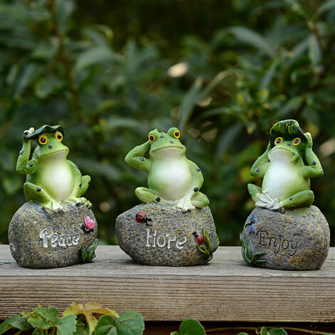 Outdoor Frog Ornaments Frog Garden Statue Frog Garden Decorations Frog ...
