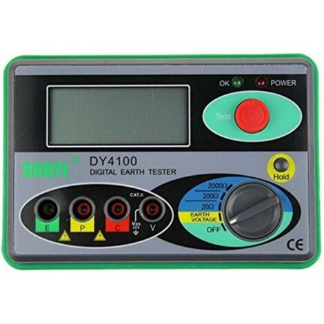 Pink-New DY4100 Digital Earth Soil Resistance Measuring Device Digital ...