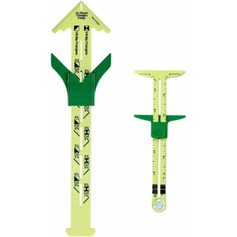 T-Slide Gauge Sewing Measuring Tool Seam Allowance 5 in 1 Patchwork Ruler