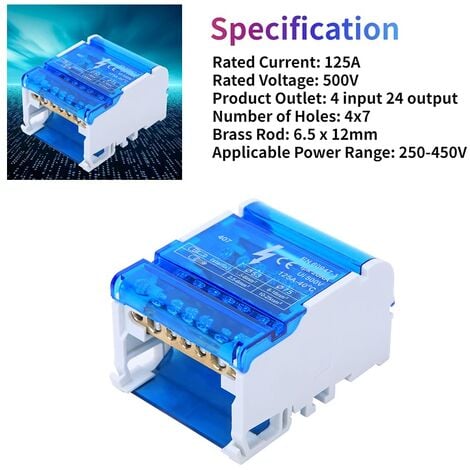 Junction Box Outdoor, Terminal Block with Protective Cover Brass Din ...