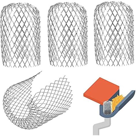 4 Pieces Leaf Strainer, Gutter Filter, Stainless Steel Roof Filter ...
