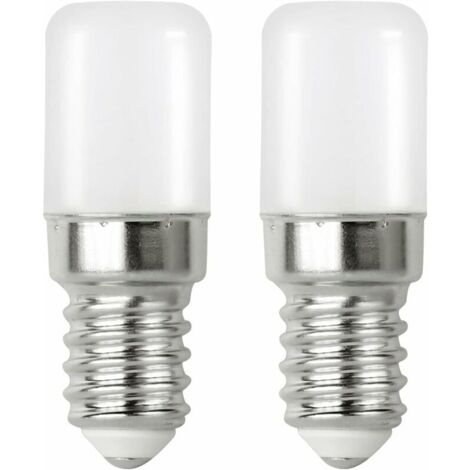 2 Pack E14 2W LED Bulb Replacement 20W Halogen Refrigerator Light Bulb ...