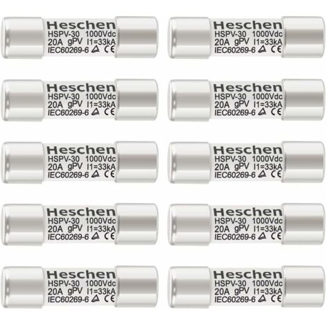 DC1000V PV Solar Fuse Photovoltaic Fuses gPV Type Fuse Link HSPV-30 ...