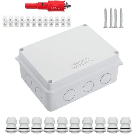 Waterproof IP65 Outdoor Electrical Junction Box, Connector Junction Box ...