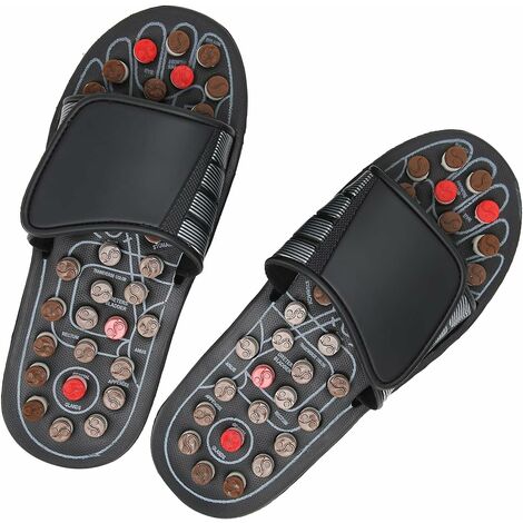 Foot Massage Slippers, Reflexology Acupressure Foot Massager Plantar ...