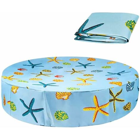 Round Dog Pool Cover, Foldable Starfish Pattern Pool Cover, Anti-UV ...