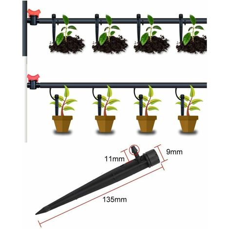 100pcs Adjustable Hose Irrigation Dripper Automatic Drip Watering ...