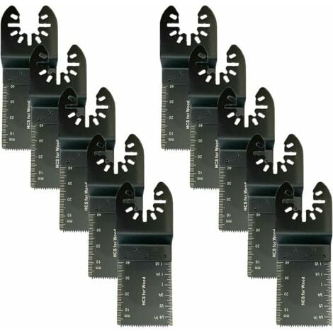 10 Multi-Function Saw Blade Accessories, 34mm Multi-Tool Blades, Universal Multi-Function ...