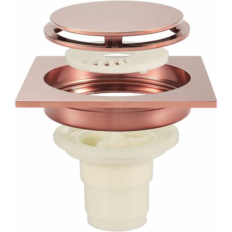 Shower Floor Drain Brass Deodorizer Square Invisible Shower Drain with ...