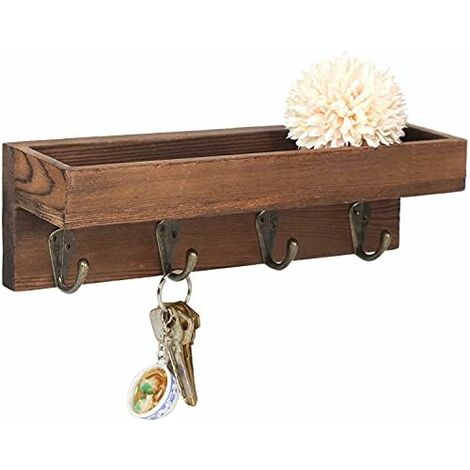 Mini Key Hook, Wooden Key Holder, Key Holder/Key Organizer/Hook Rail ...