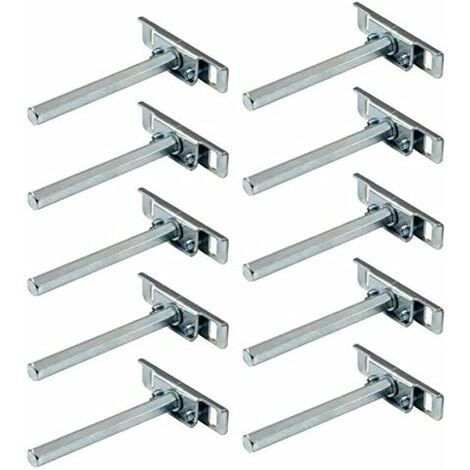 Metal Brackets for Floating Shelf Discreet Wall Mount CLEVER model ...