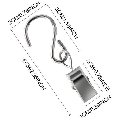 Gutter Hangers for Lights, Stainless Steel Party Light Hanger ...