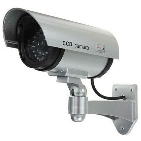 kwmobile camera dummy surveillance camera dummy - fake camera with red ...