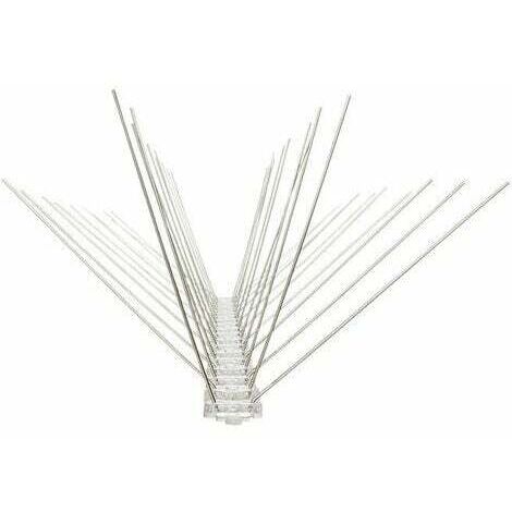 Anti-pigeon stakes 10 meters 4 rows in polycarbonate - quality solution ...