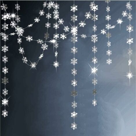 Silver Snowflake Garland for Winter Wonderland/Onederland Party ...