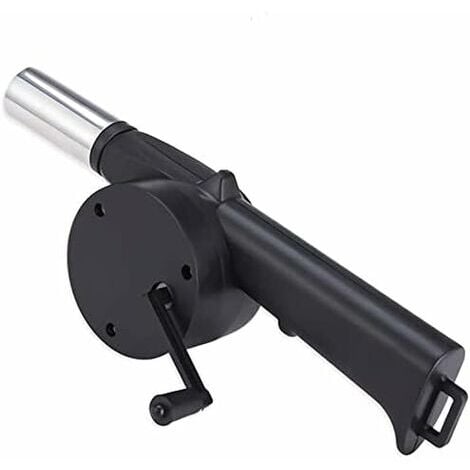 Mini Portable Manual Air Blower 9.6in 24.5cm Hand Crank Manual Bellows for BBQ Fire Bellows Outdoor Kitchen Picnic Camping 67WQQGKXX9