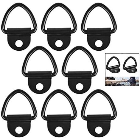 Pack of 8 Tie-Down Ring for Trailer Trucks, Boats, Cars