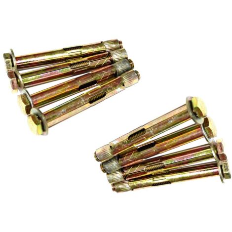 8 Pieces M6 x 60mm Expansion Bolts/Hex Expansion Screw/Anchor Bolt for Wall Construction(Carbon ...