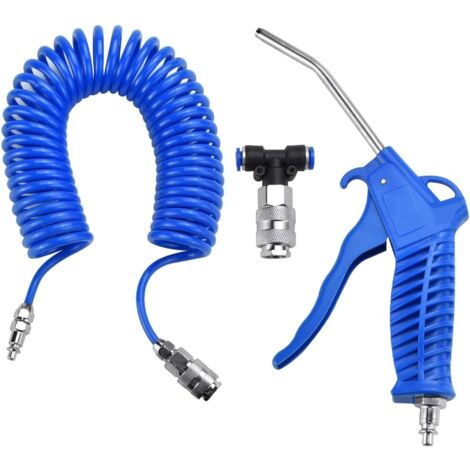Air Blow Gun with 5m Spiral Compressed Air Hose, Compressed Air Blow ...