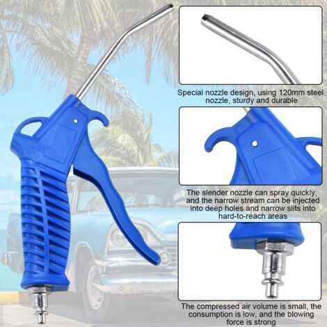 Air Blow Gun with 5m Spiral Compressed Air Hose, Compressed Air Blow ...