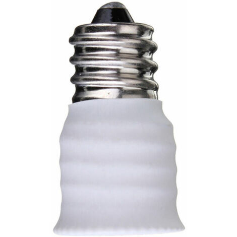 E12 to E14 Adapter LED Light Bulb Adapter Converter White