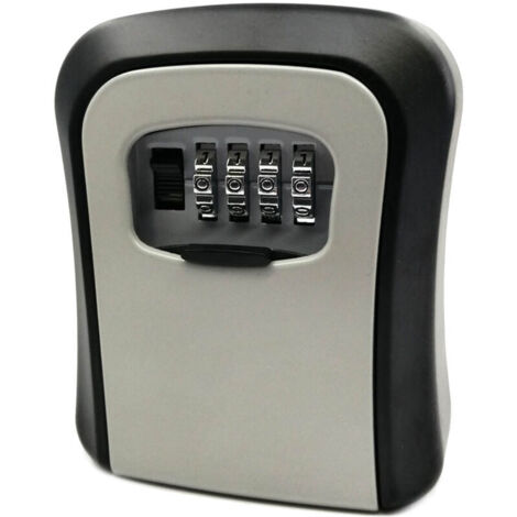Four Digit Password Waterproof Curved Password Key Box Gray - Gray